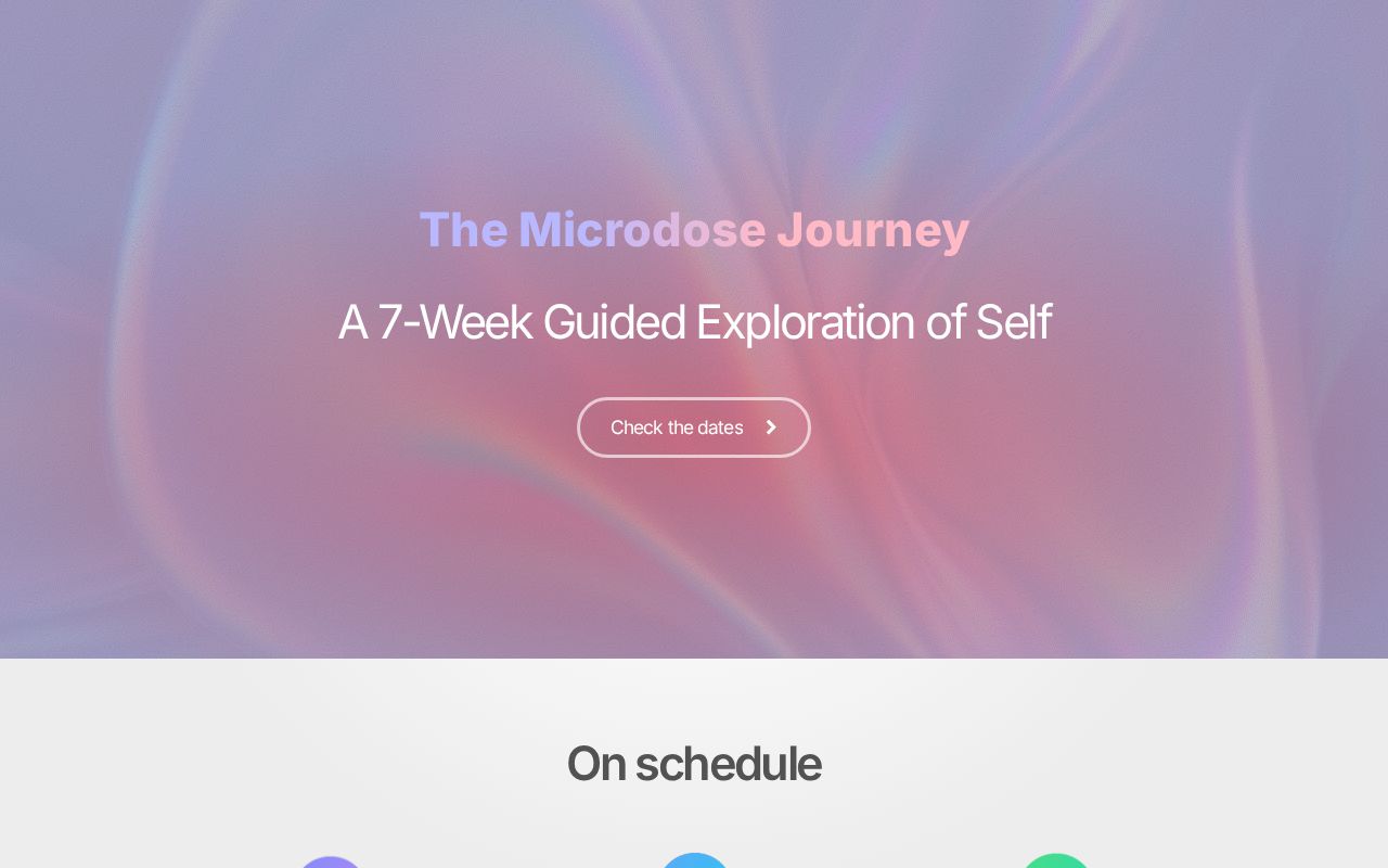 The Microdose Journey